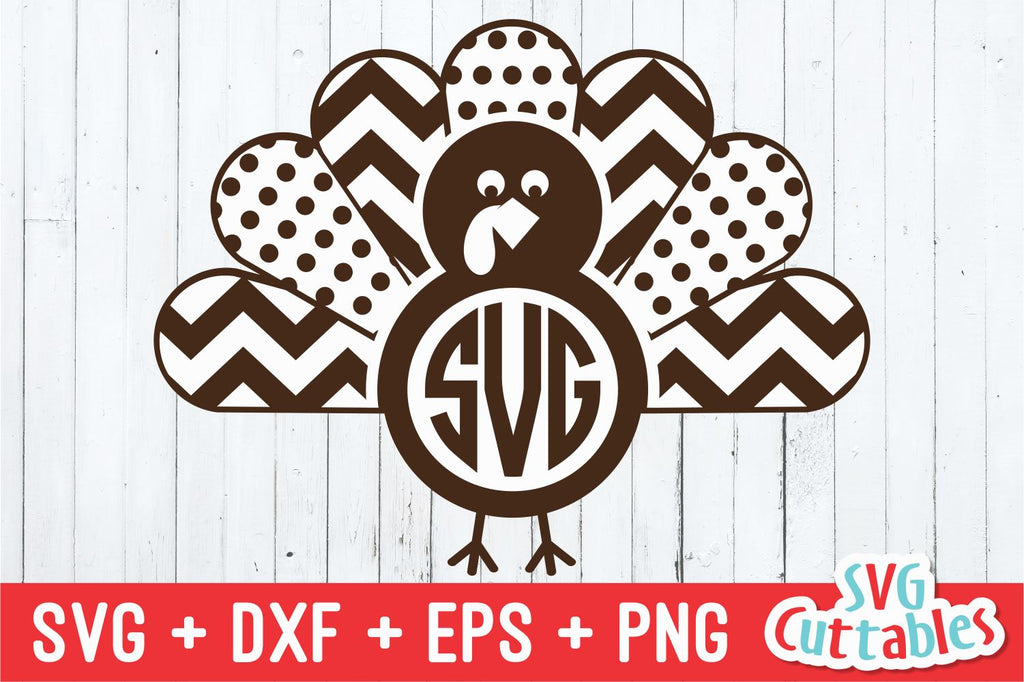 Turkey Monogram Frame - So Fontsy