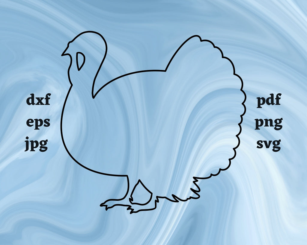 Turkey Outline SVG Cut File - So Fontsy