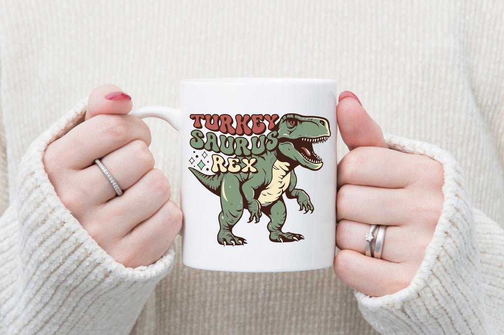 Turkey Saurus Rex PNG Retro Sublimation Design - So Fontsy