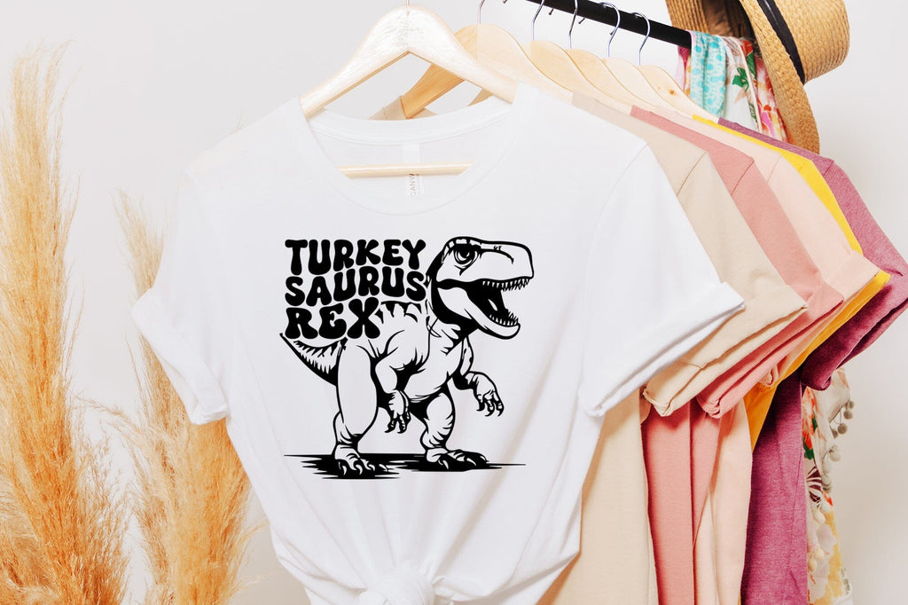 Turkey Saurus Rex SVG - Retro Thanksgiving SVG - So Fontsy