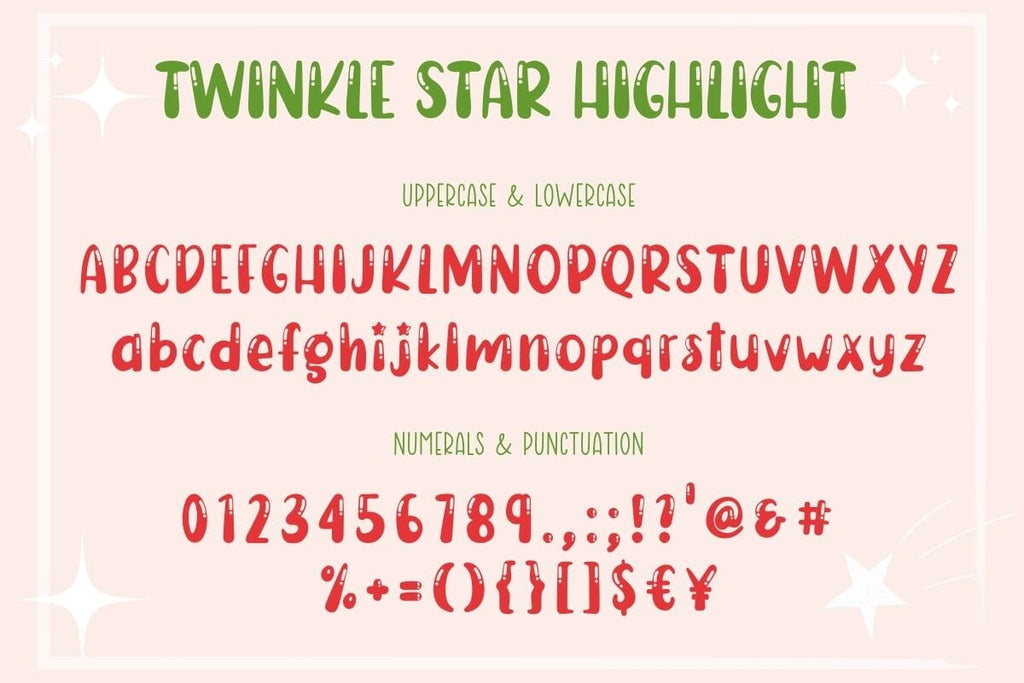 Twinkle Star Font - So Fontsy