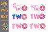 Two Donut SVG, PNG, DXF Digital Files Include - So Fontsy