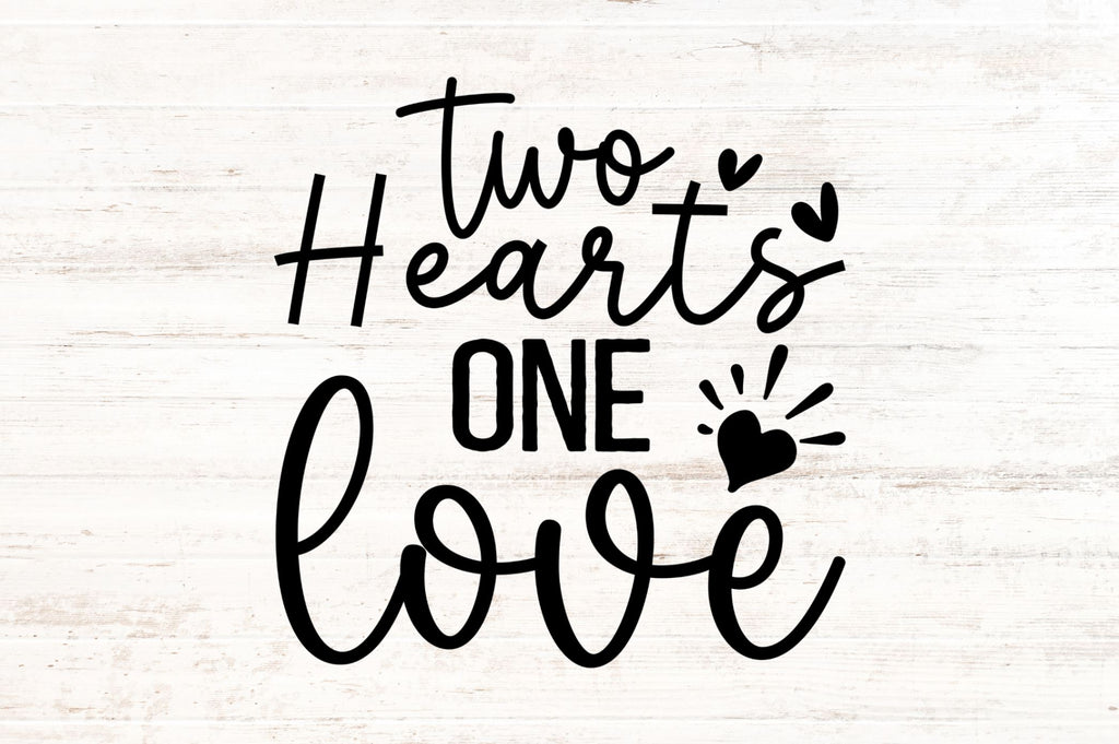 Two hearts one love SVG - So Fontsy