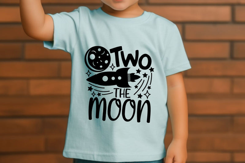 Two The Moon| Second Birthday SVG Cutting Files. - So Fontsy