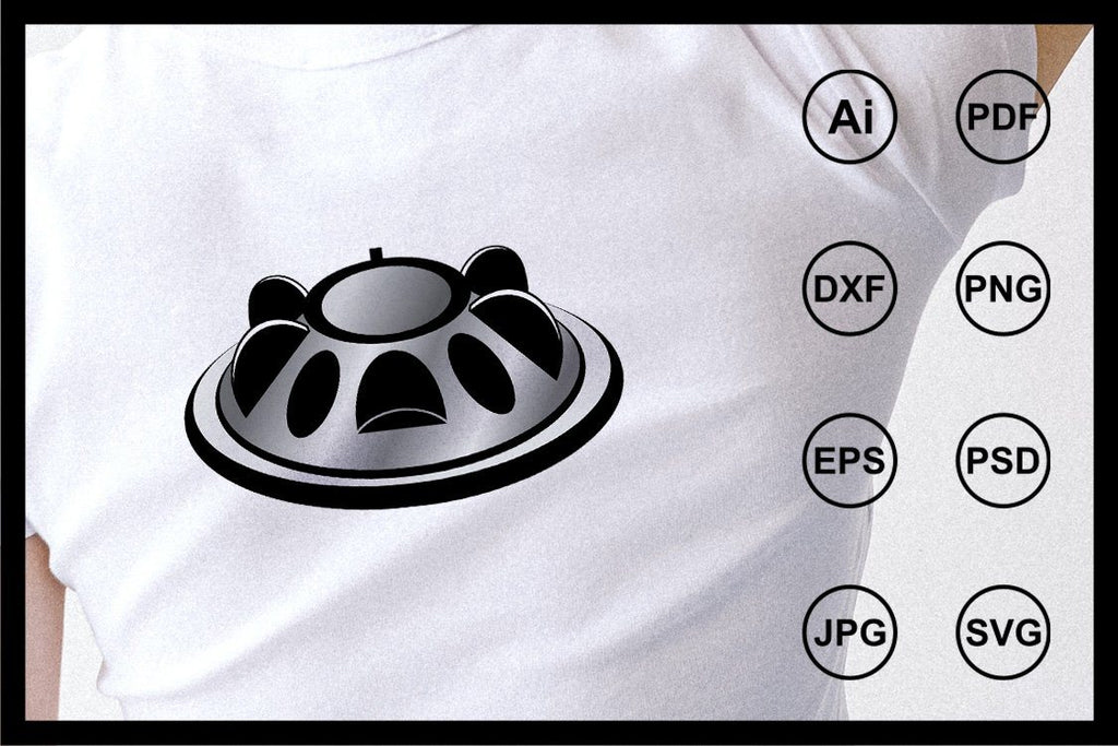 Ufo design illustration - So Fontsy