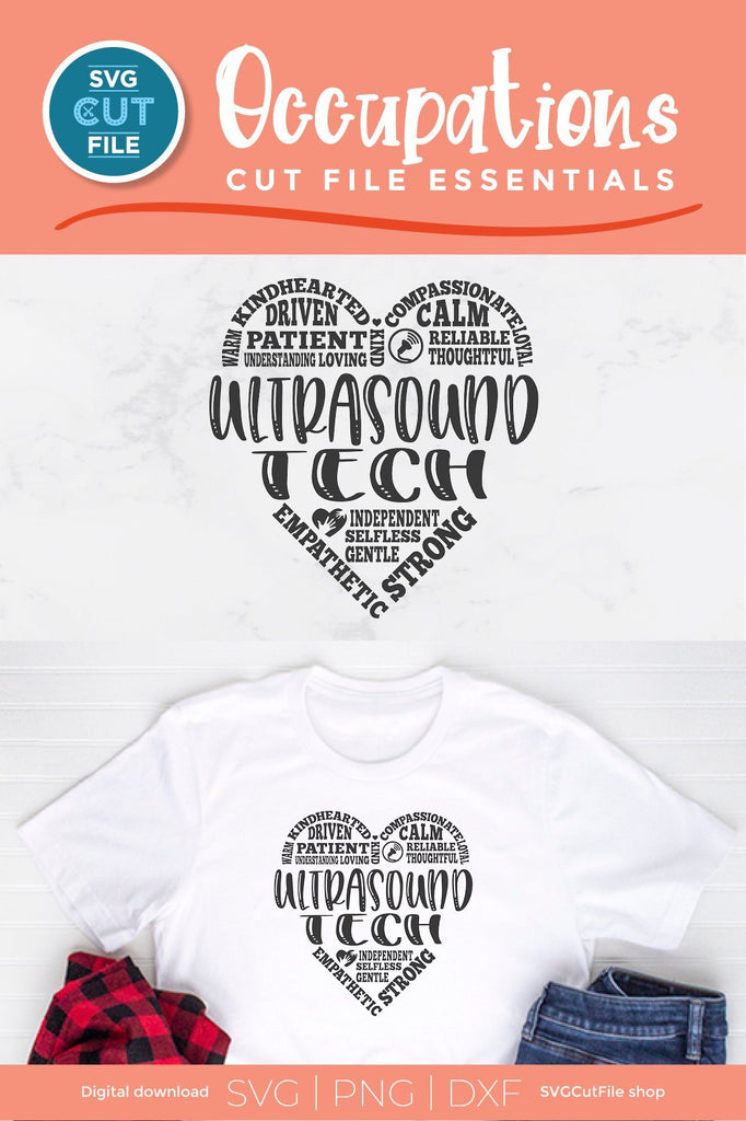 Ultrasound tech svg, an Ultrasound svg for Cricut or Silhouette - So Fontsy