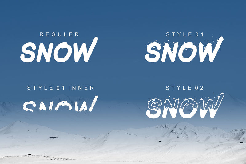 Under The Snow - Winter Display Font - So Fontsy