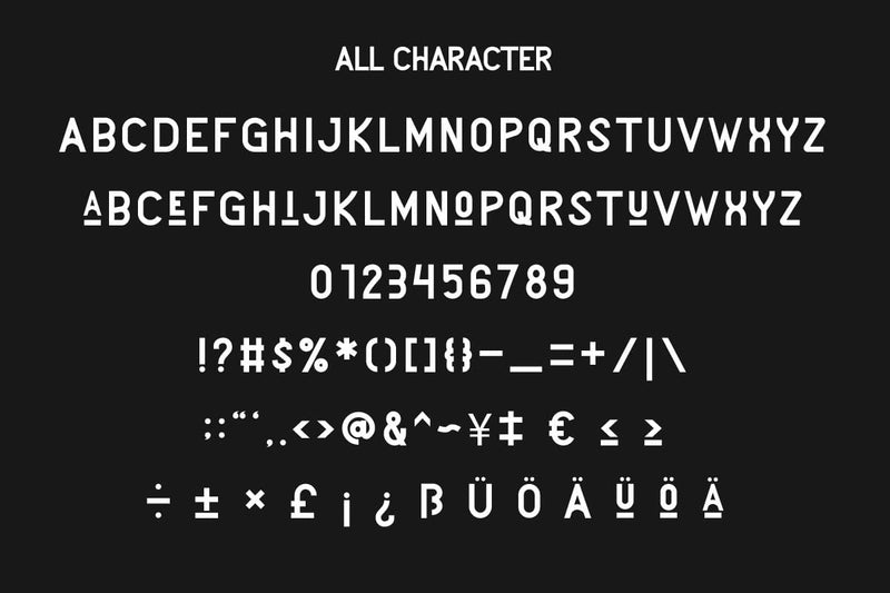Underbold - Modern Display Font - So Fontsy