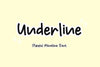 Underline - So Fontsy