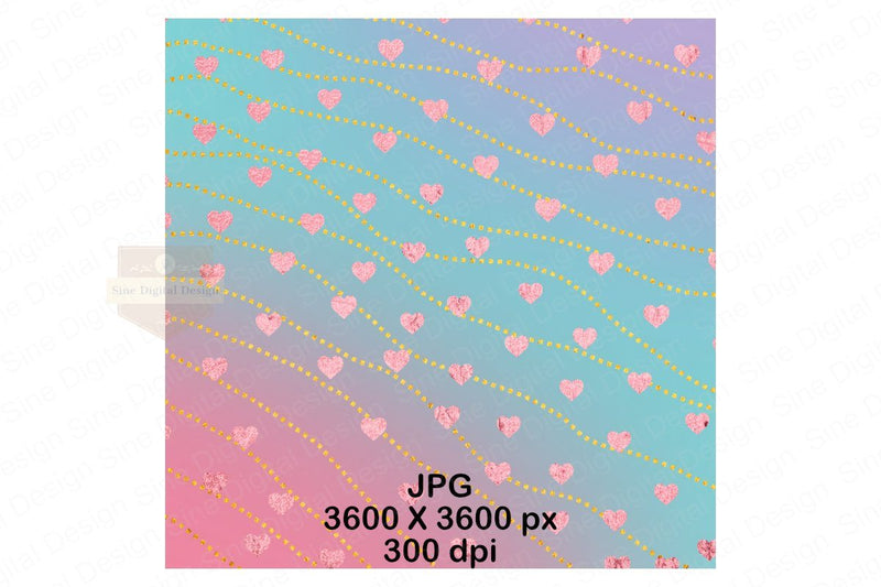 Unicorn Glitter Background Digital Paper Pack - So Fontsy