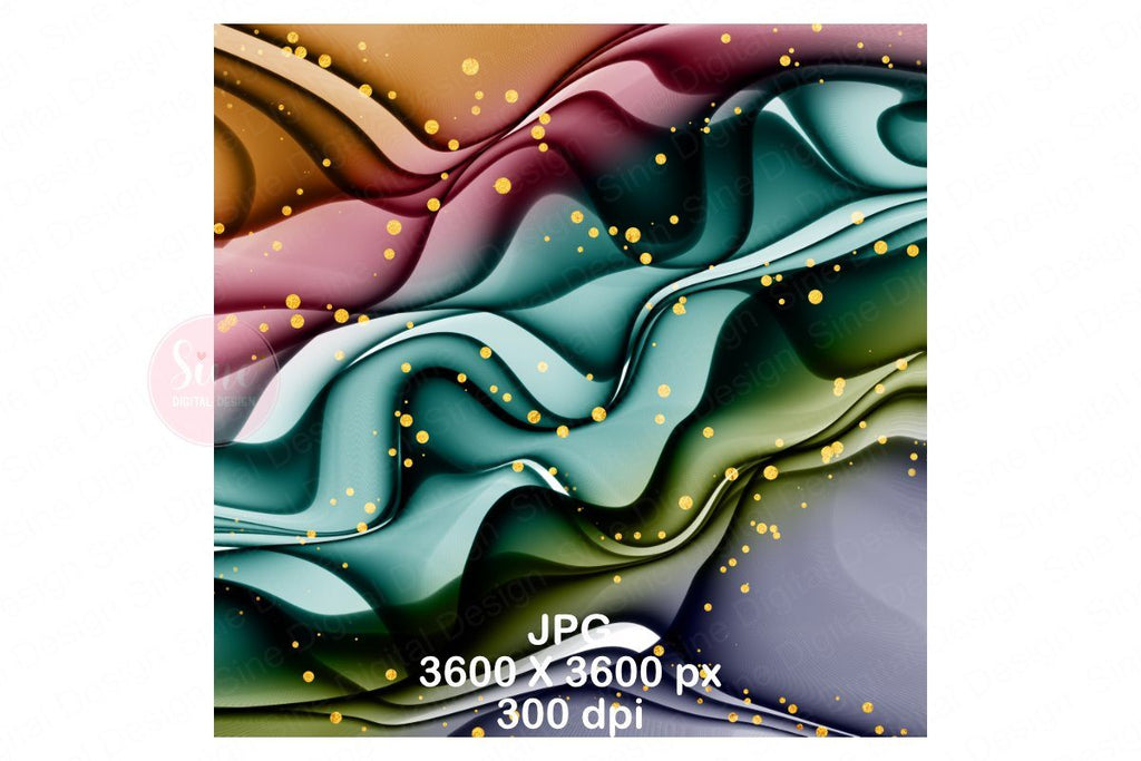 Unicorn Ink Glitter Digital Papers Background Pack - So Fontsy