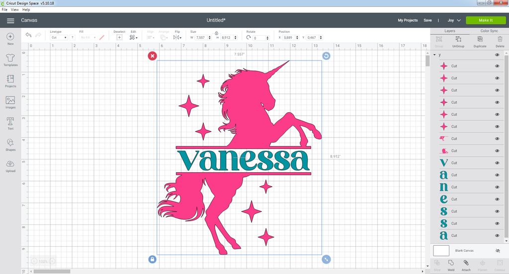 Split Monogram Frame SVG - So Fontsy