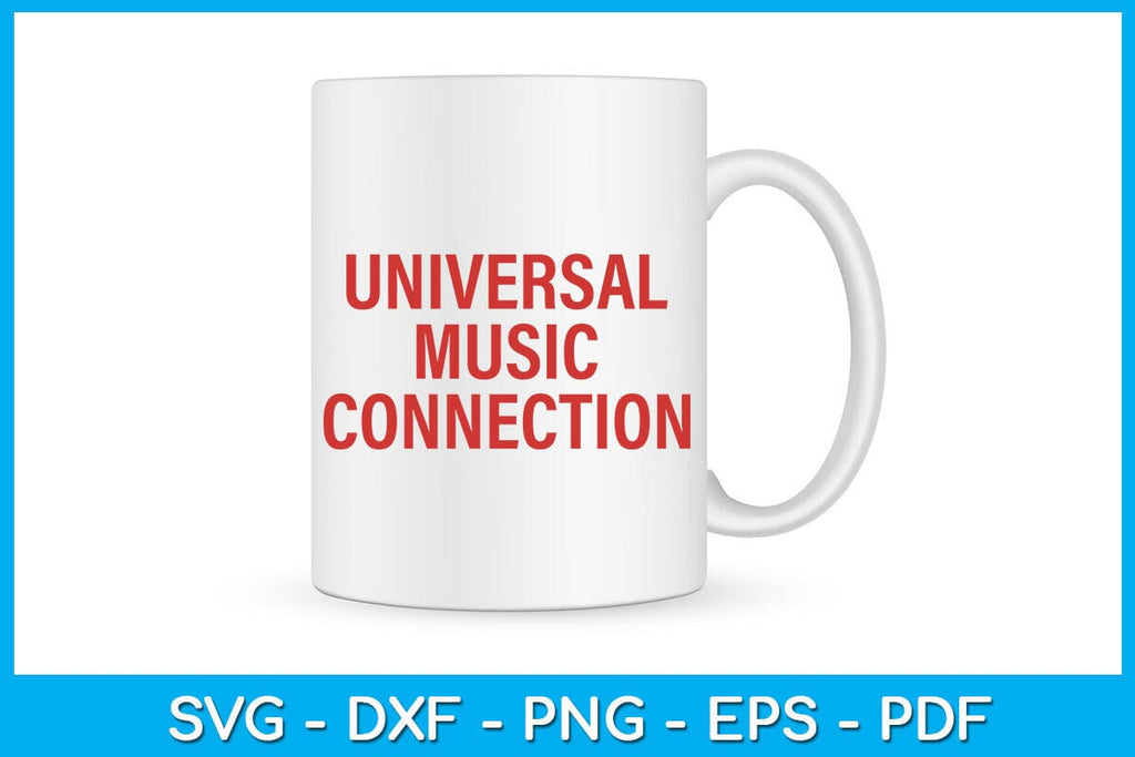 Universal Music Connection SVG PNG PDF Cut File - So Fontsy