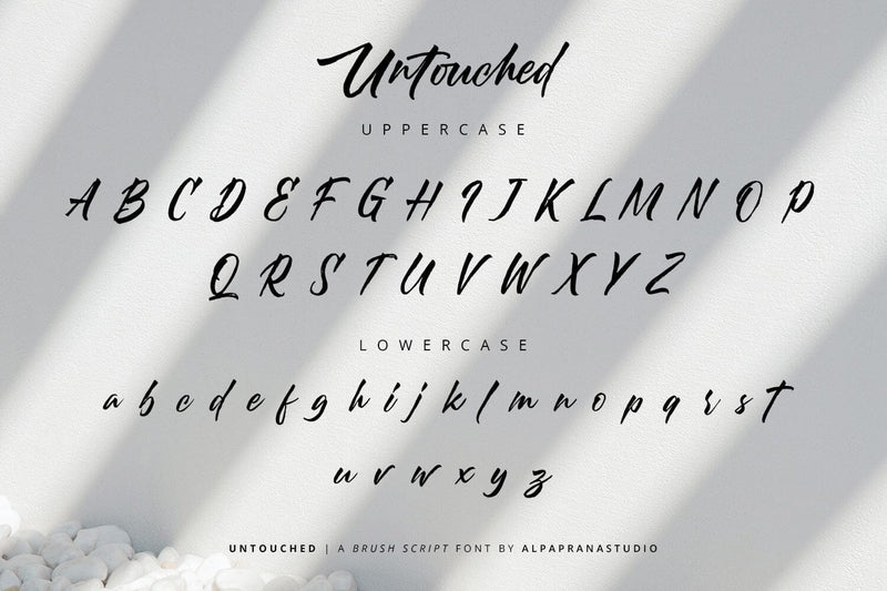 Untouched - Brush Script Font - So Fontsy