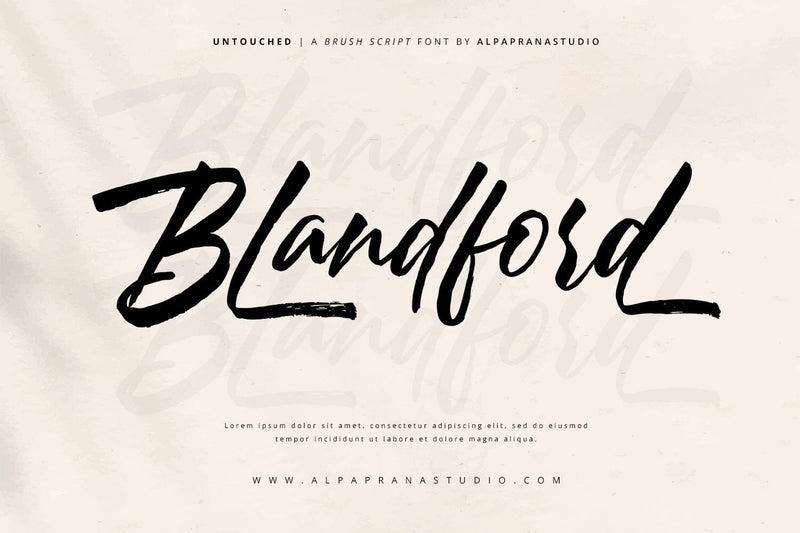 Untouched - Brush Script Font - So Fontsy