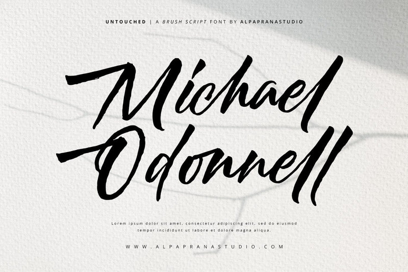 Untouched - Brush Script Font - So Fontsy