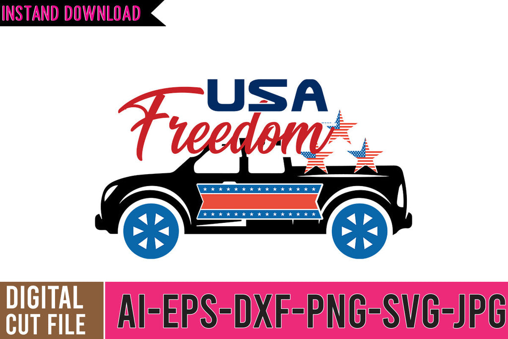 usa freedom SVG Cut File - So Fontsy