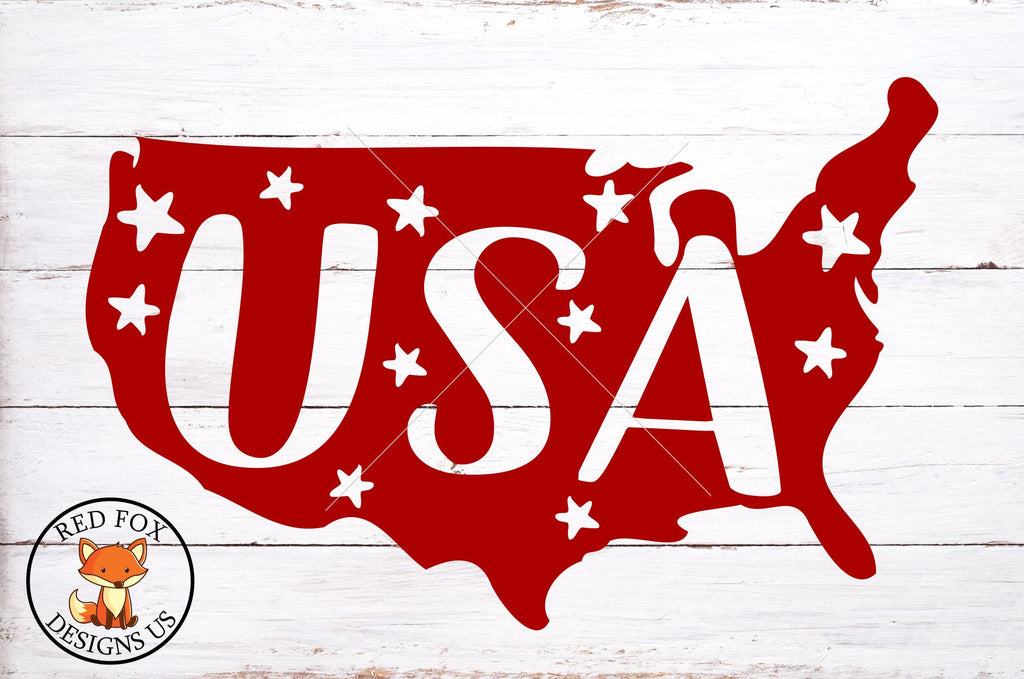 USA Map SVG, 4th of July svg, America svg, Patriotic svg, Fourth of ...