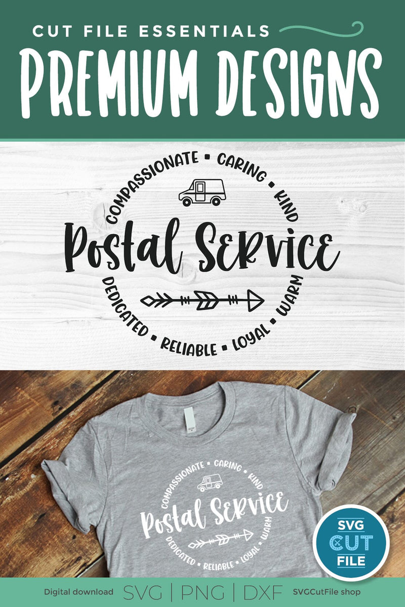 USPS svg - Postal Service design with little postal truck - So Fontsy