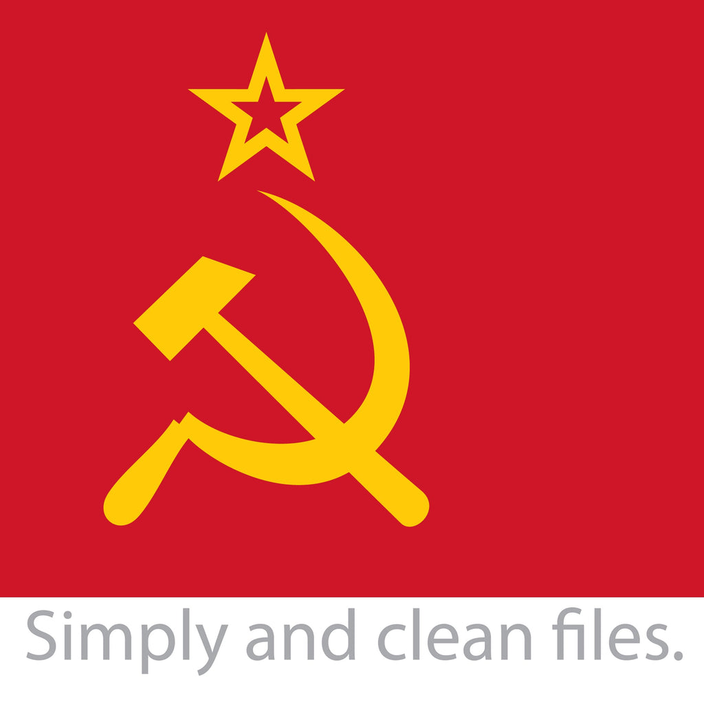 USSR flag. Cut files for Cricut (eps, svg, pdf, png, dxf, jpeg). - So ...