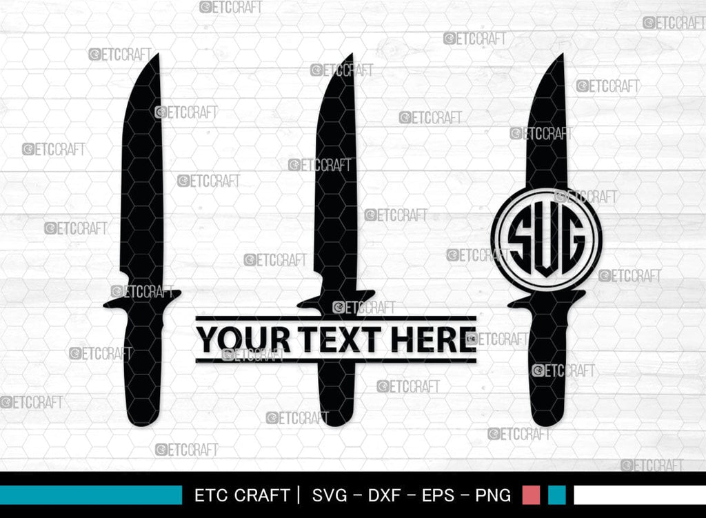 Utility Knife Monogram, Knife Silhouette, Utility Knife SVG, Swiss ...