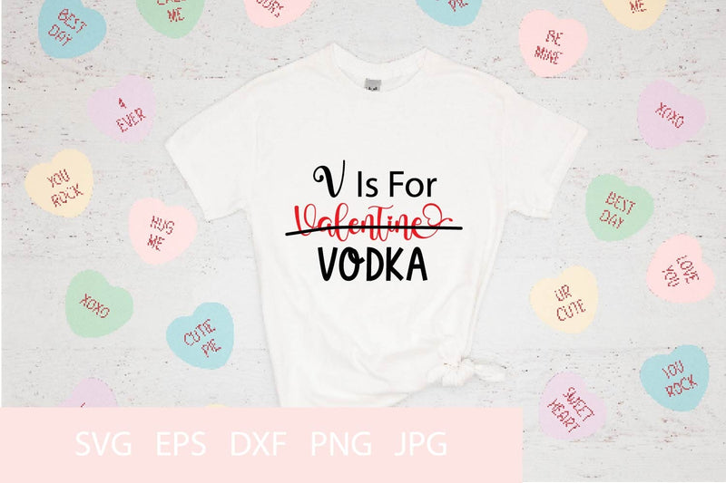 V Is For Vodka SVG PNG Free For Commercial Use - So Fontsy