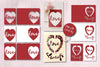 Valentine Card Bundle SVG| Heart card SVG| Love cards template| Paper ...