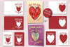 Valentine Card Bundle SVG| Heart card SVG| Love cards template| Paper ...