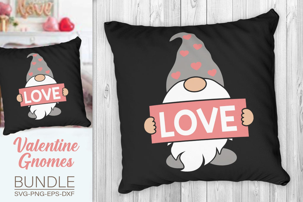 Valentine Gnomes Bundle Svg, Valentine's Day Gnomes Bundle, Gnomes Svg ...
