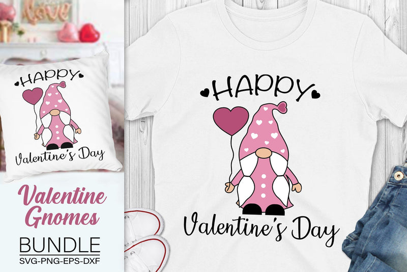 Valentine Gnomes Mega Bundle Svg, Valentine's Day Gnomes Bundle, Gnomes ...