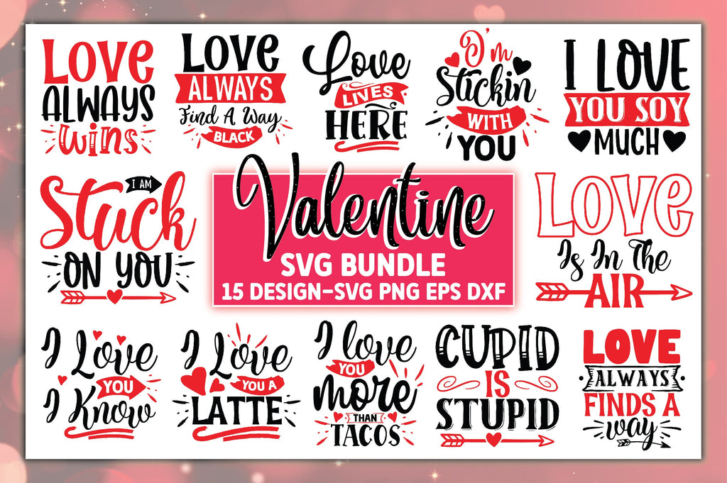 Valentine SVG Bundle - So Fontsy