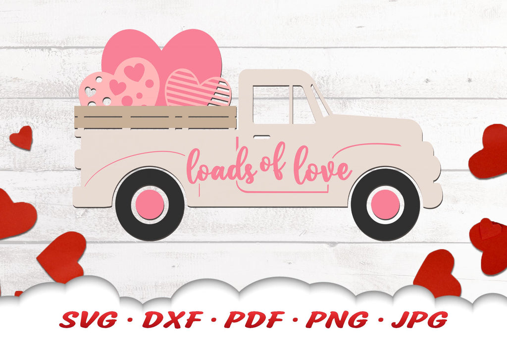 Valentine Truck SVG | Old Truck SVG | Valentine Shirt | Valentine SVG ...