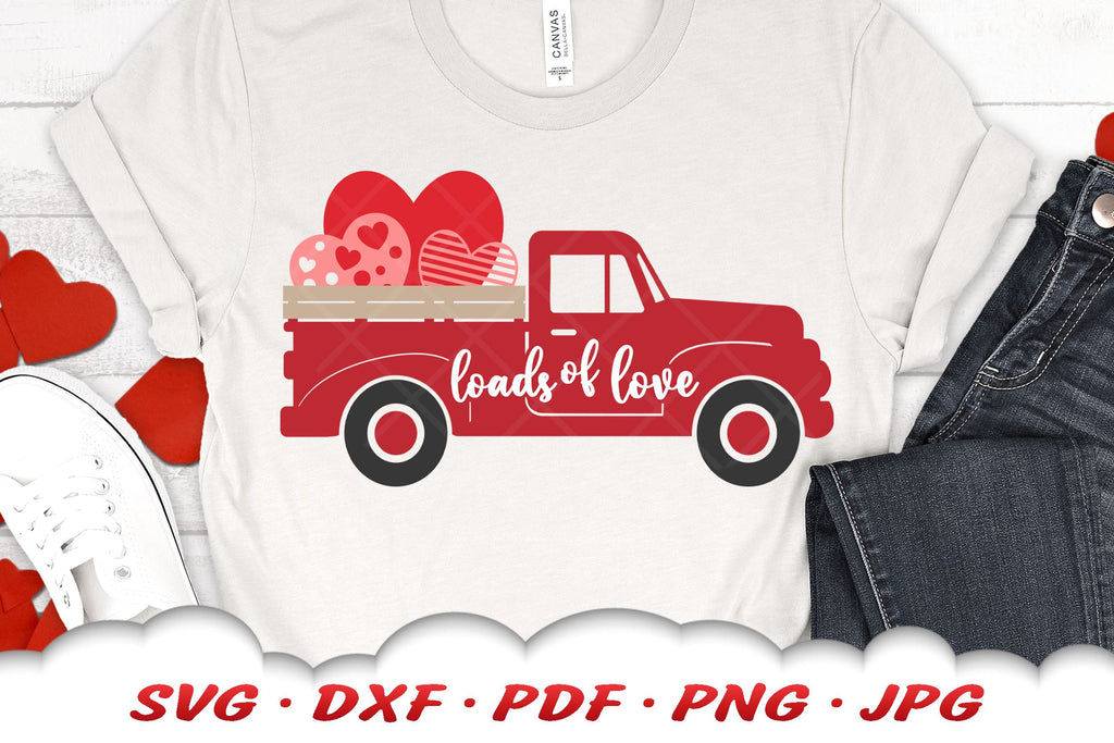 Valentine Truck SVG | Old Truck SVG | Valentine Shirt | Valentine SVG ...