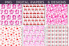 Valentines Day Digital Paper | Heart seamless pattern - So Fontsy