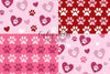 Valentine's Day Digital Papers-Paw Print Seamless Patterns - So Fontsy