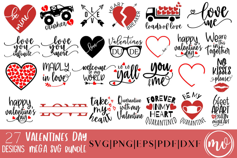 Valentines Day Mega SVG Bundle - 27 - So Fontsy