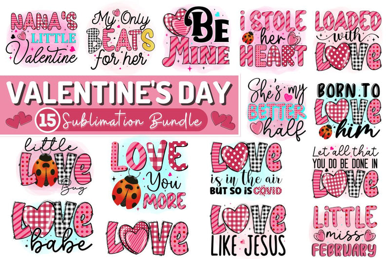 Valentine's Day Sublimation Bundle - So Fontsy