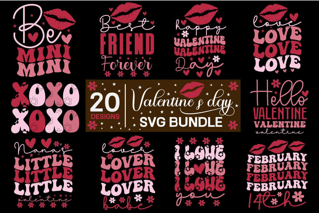 Valentine's day svg bundle - So Fontsy