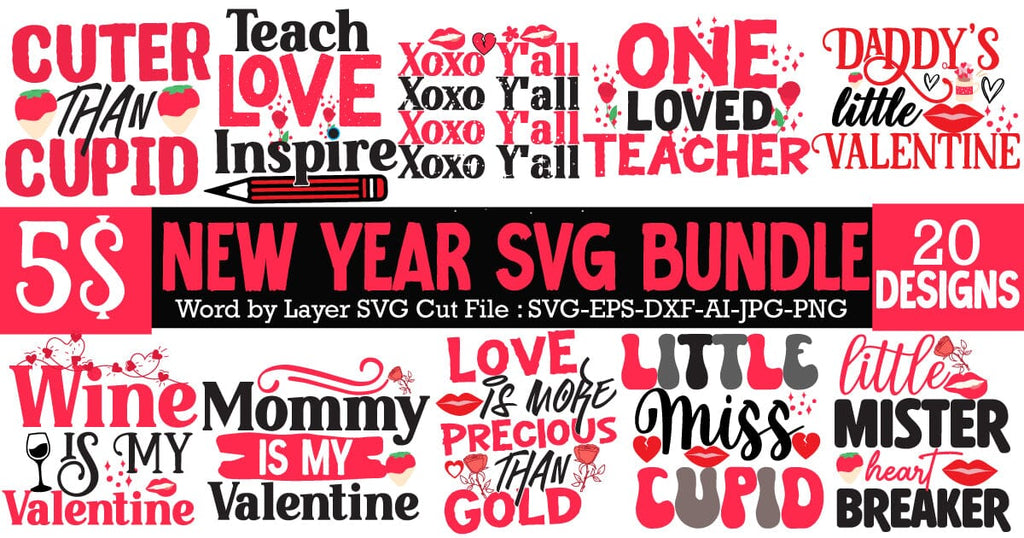 Valentine's Day SVG Bundle , Valentines SVG Bundle,Love SVG Bundle ...