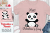 Valentine's Panda Bundle Svg, Valentine's Day Panda Svg, Valentine's ...