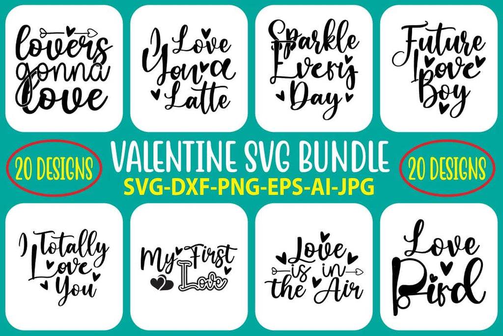 Valentine's SVG Bundle - So Fontsy