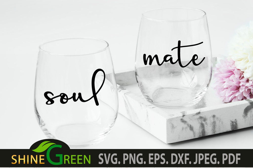 Valentines SVG - Soul Mate Couple T-Shirt - So Fontsy