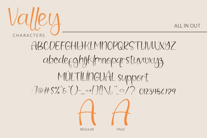 Valley - Beauty Handwritten Font - So Fontsy