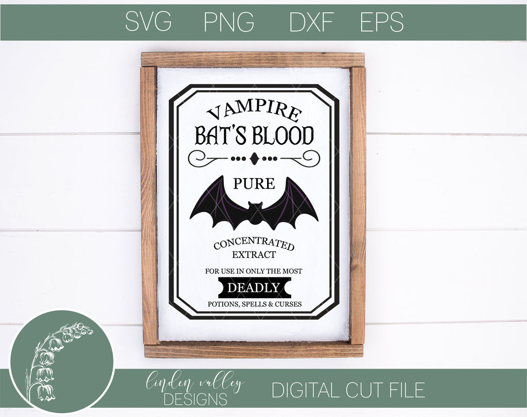 Vampire Bat Blood SVG - So Fontsy