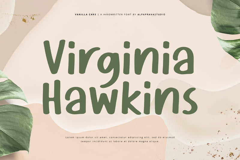 Vanilla Cake - Handwritten Font - So Fontsy