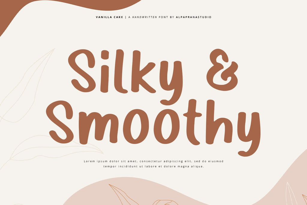 Vanilla Cake - Handwritten Font - So Fontsy