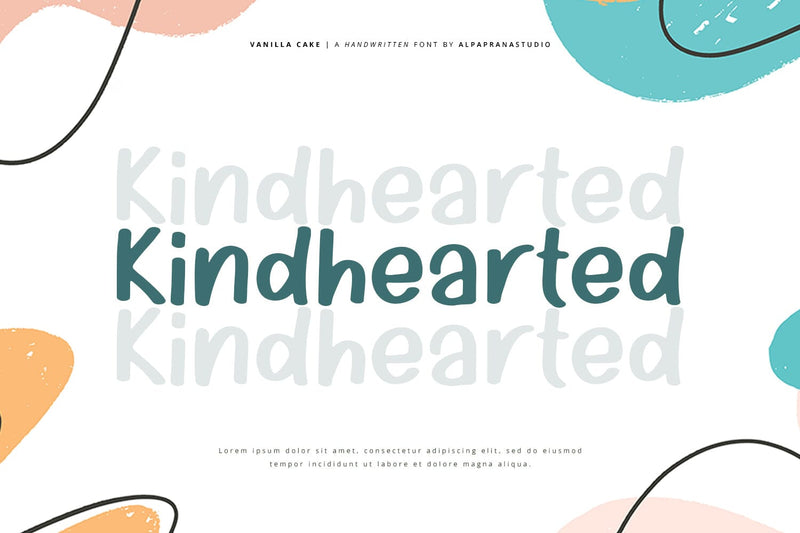 Vanilla Cake - Handwritten Font - So Fontsy