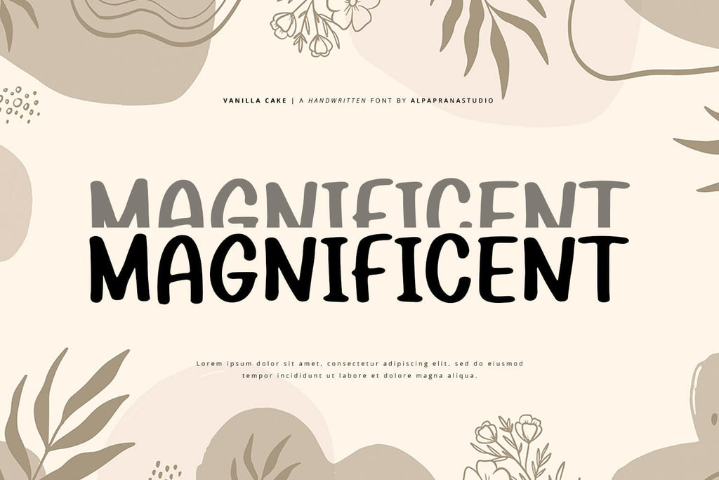 Vanilla Cake - Handwritten Font - So Fontsy