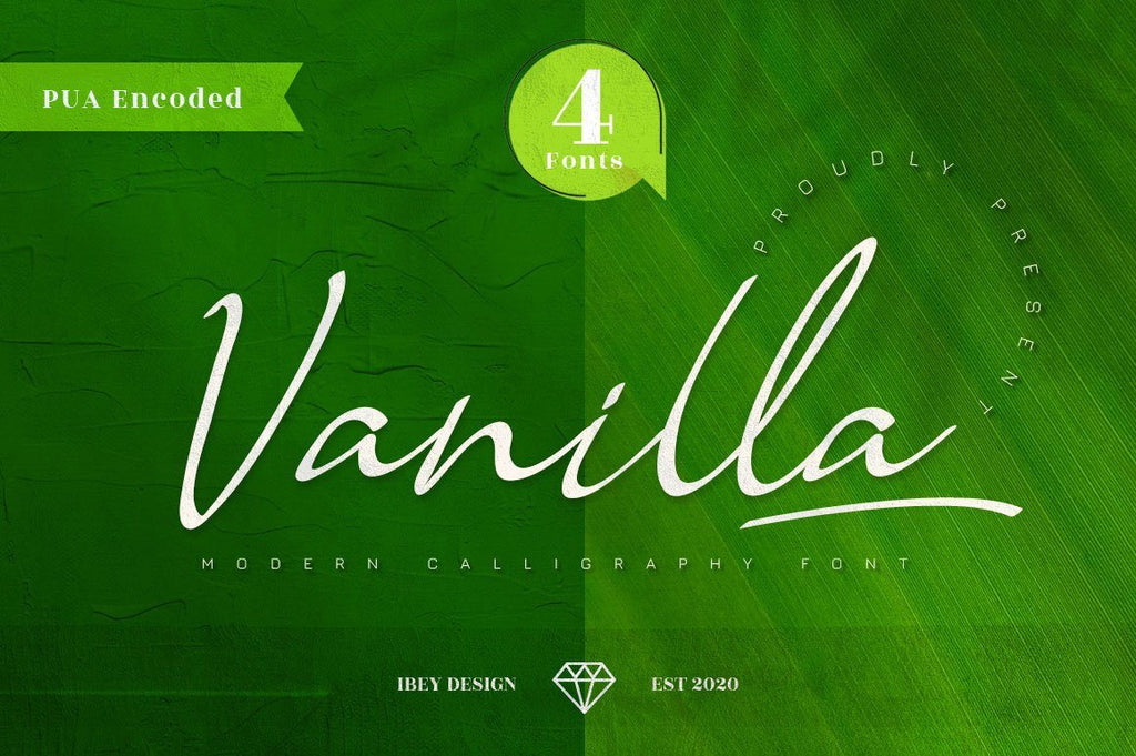 Vanilla - Calligraphy Family Font - So Fontsy
