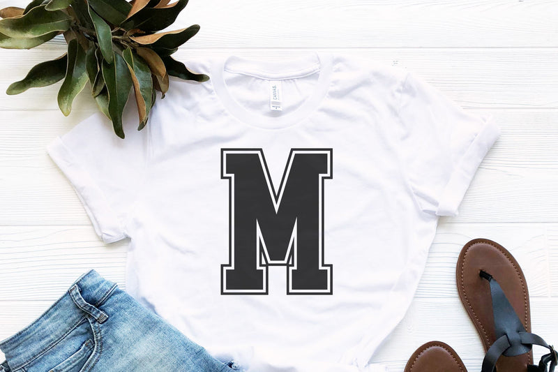 Varsity Font Svg, Varsity Letter Svg, Sports Font Svg, College Font Svg ...